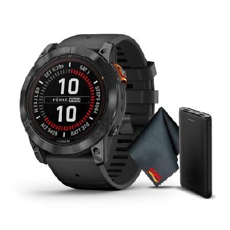GARMIN Garmin Fenix 7X Pro Solar Edition 51 MM Slate Gray with Black ...