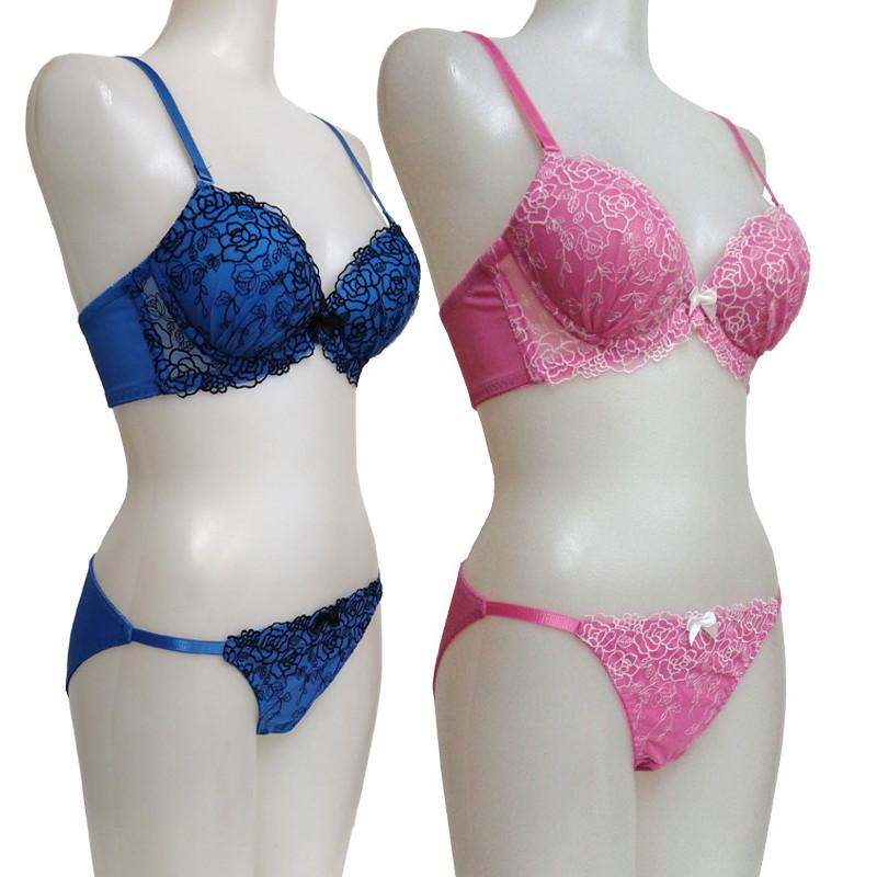 バラ刺しゅうブラジャー＆ショーツ（B65/B70/B75/C65/C70/C75/D65/D70/D75/E65/E70/E75/F65/F70/F75) :9131:アワーズ・クラブ ...