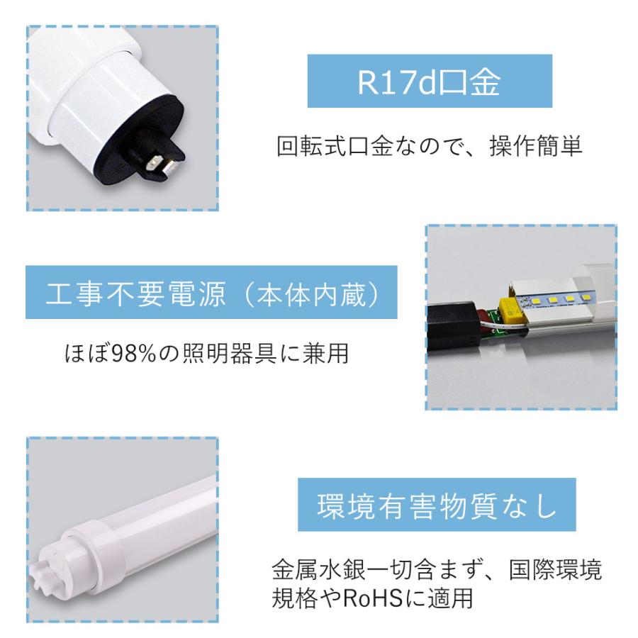 【2本セット】直管蛍光灯 直管LED蛍光灯 110w 110型 直管蛍光灯LED 2367mm 消費電力80w R17d口金 110w型LED直管蛍光灯 2年保証【グロー式工事不要】 : 楽の ...