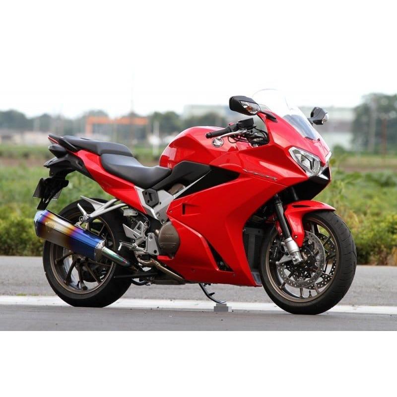 r's gear アールズギア ワイバン S/O シングル クロスオーバル チタンドラッグブルー VFR800F/X '14-'22 :WH21-03XD:淡路二輪カスタムパーツセンター ...