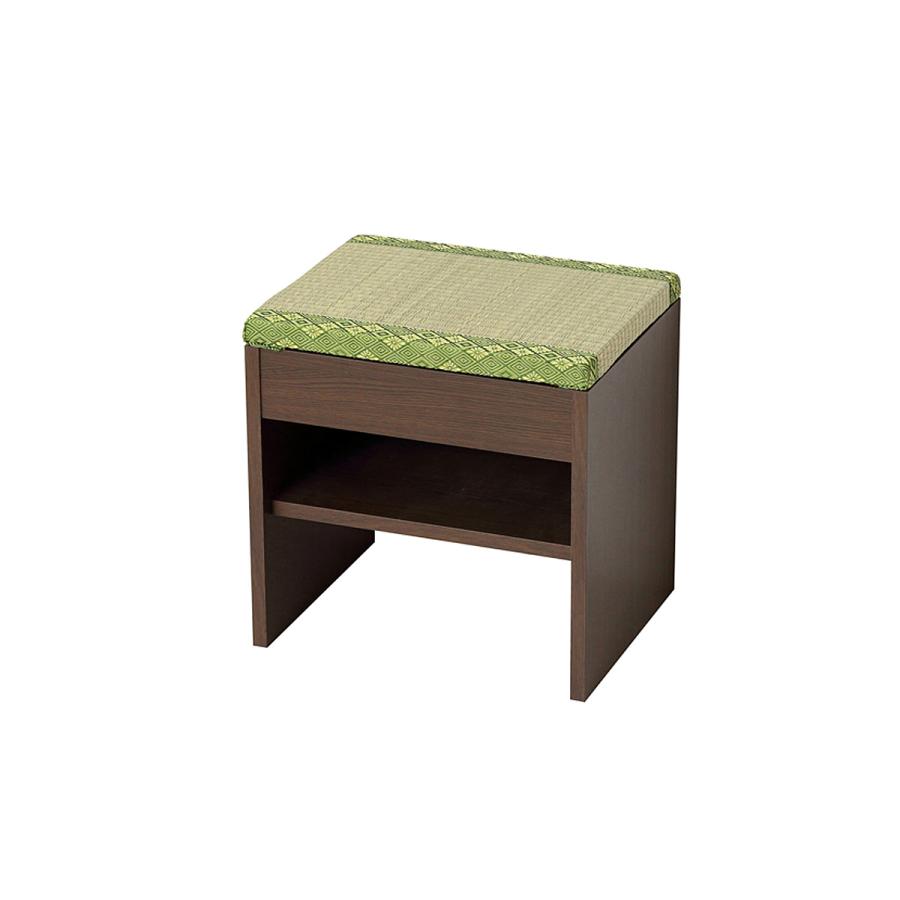 クロシオ 棚付き畳スツール 玄関先ベンチ 座面天然い草張り 座面下収納可 日本製 完成品 : あわじたんす - 通販 - Yahoo!ショッピング