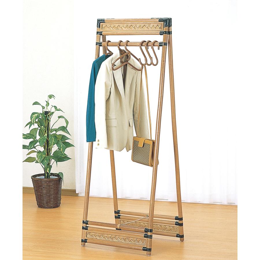 籐 折りたたみ式 ハンガーラック ブラウン ラタン 洋服掛け コンパクト収納 W-757 : あわじたんす - 通販 - Yahoo!ショッピング