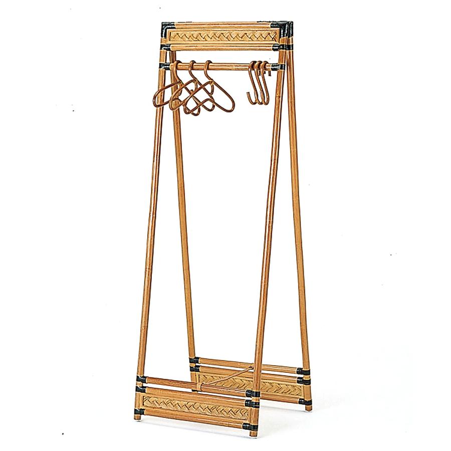 籐 折りたたみ式 ハンガーラック ブラウン ラタン 洋服掛け コンパクト収納 W-757 : あわじたんす - 通販 - Yahoo!ショッピング