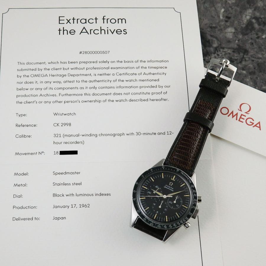 SPEEDMASTER オメガ スピードマスター 2nd アルファハンド Ref.2998-5 希少品 1962年 アンティーク Cal ...