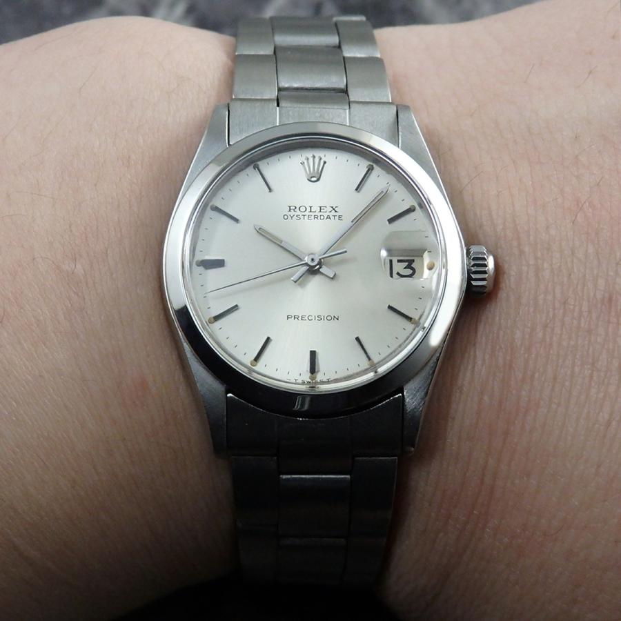 ROLEX ロレックス OYSTER DATE オイスターデイト Ref.6466 ボーイズサイズ アンティーク 手巻き 1966年製 : アンティークウォッチライフ腕時計 - 通販 ...