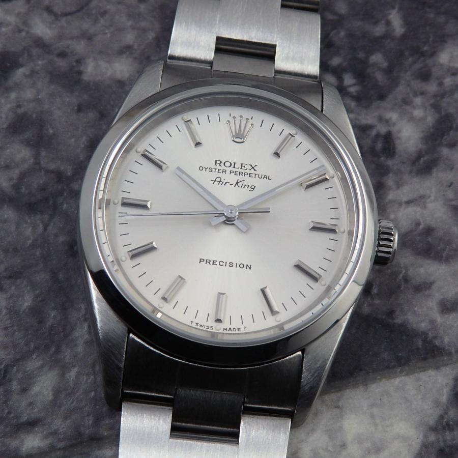 エアキング ロレックス ヴィンテージ Ref.14000 Cal.3000 1990年製 自動巻ROLEX Air-King シルバーダイヤル : アンティークウォッチライフ腕時計 - 通販 ...