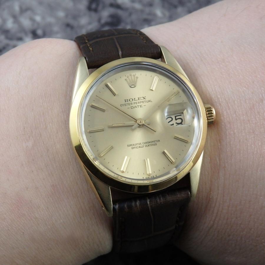 オイスター パーペチュアル ロレックス オイスターパーペチュアル デイト 15505 ヴィンテージ 1981年 アンティーク ROLEX 自動巻腕時計 : アンティークウォッチライフ腕時計 ...