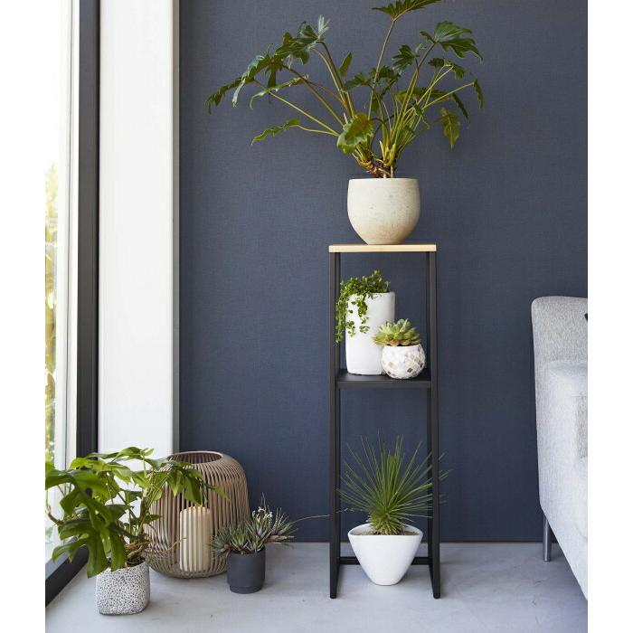 加湿器スタンド タワー 山崎実業 5983 5984 置き台 玄関 小物置き サイドテープル コンソールテーブル エントランス シンプル 寝室 リビン : yamazaki054 ...