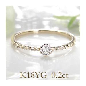 K18 YG WG PG ゴールド ダイヤモンド ダイヤ 指輪 リング 0.20ct エタニティ 人気 18k 18金 華奢 4月 誕生石 ber0268 : jewelryshop awee ...