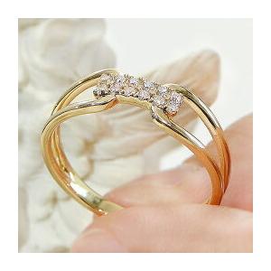 ゴールド ダイヤモンド 0.1ct リング K18 YG PG WG 0.10ct ダイヤ ジュエリー 18金 18k 0.1カラット 4月 誕生石 人気 おしゃれ 普段使い デイリー ...