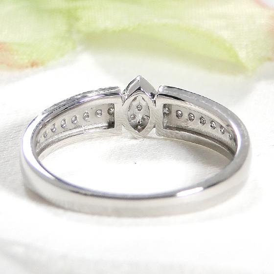 Pt900 ダイヤモンド リング 0.15ct 送料無料 レディース アクセサリー 指輪 ダイヤ ダイア プラチナ PT ギフト プレゼント エタニティ リーフ ber0413 ...