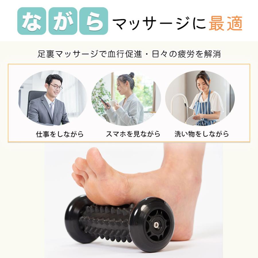 ACTIVE WINNER フットローラー（ブラック）筋膜リリース 足裏マッサージ ローラー 足つぼ ふくらはぎ 青竹踏み : ACTIVE WINNER - 通販 - Yahoo!ショッピング