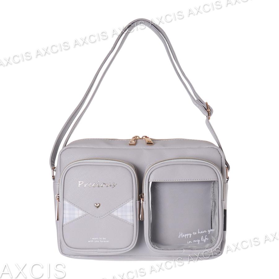 Osel Coboca+合皮×PVCチェックWポケット付ショルダー : AXCIS - 通販 - Yahoo!ショッピング