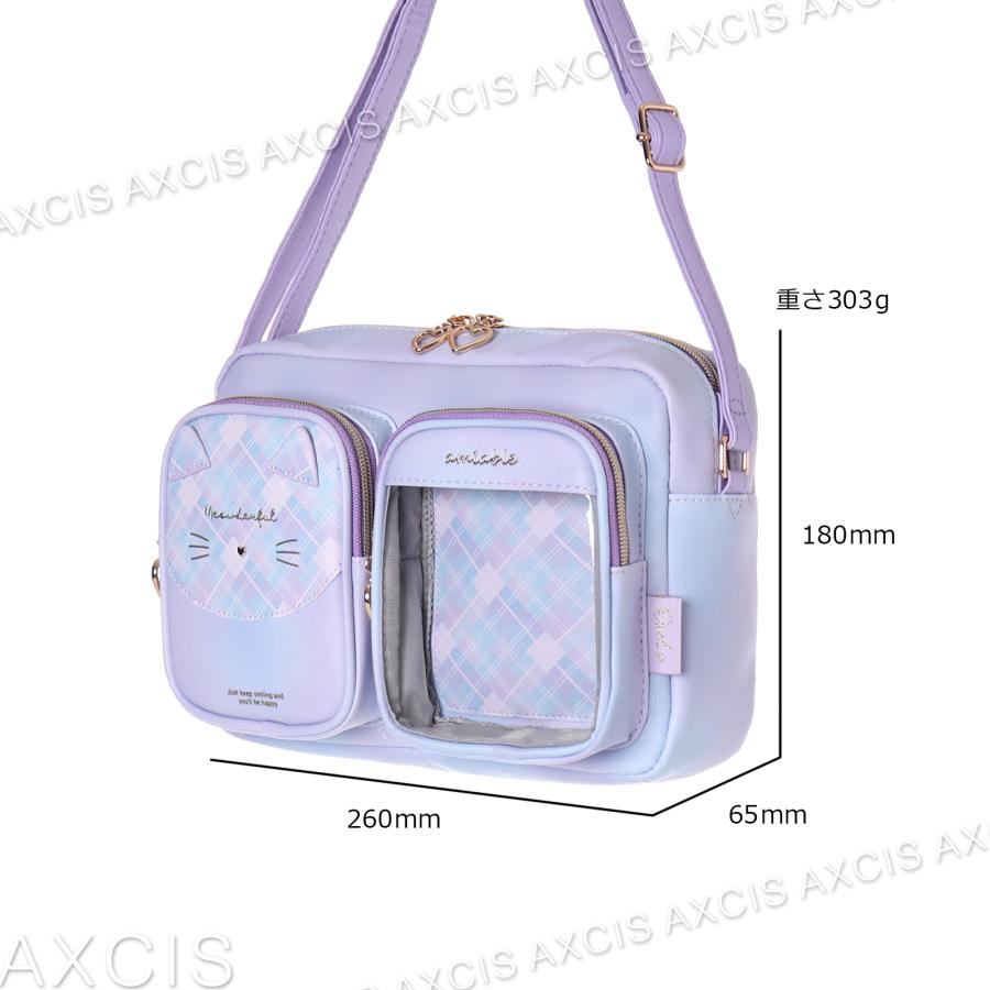 Osel Coboca+合皮×PVCチェックネコWポケットショルダー : AXCIS - 通販 - Yahoo!ショッピング