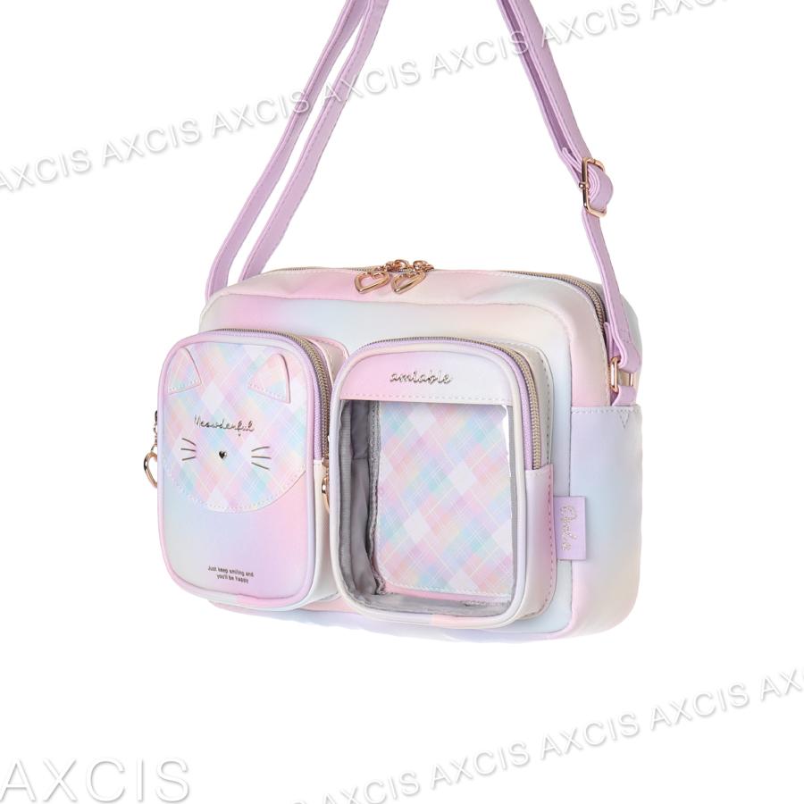 Osel Coboca+合皮×PVCチェックネコWポケットショルダー : AXCIS - 通販 - Yahoo!ショッピング
