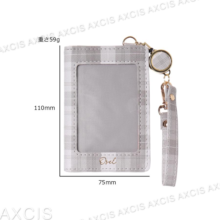 Osel合皮チェック二つ折りパスケース(デコフィルム付) : l23337 : AXCIS - 通販 - Yahoo!ショッピング