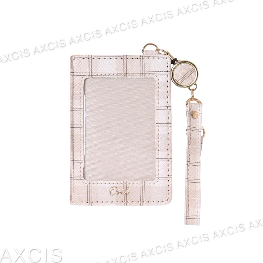 Osel合皮チェック二つ折りパスケース(デコフィルム付) : l23337 : AXCIS - 通販 - Yahoo!ショッピング