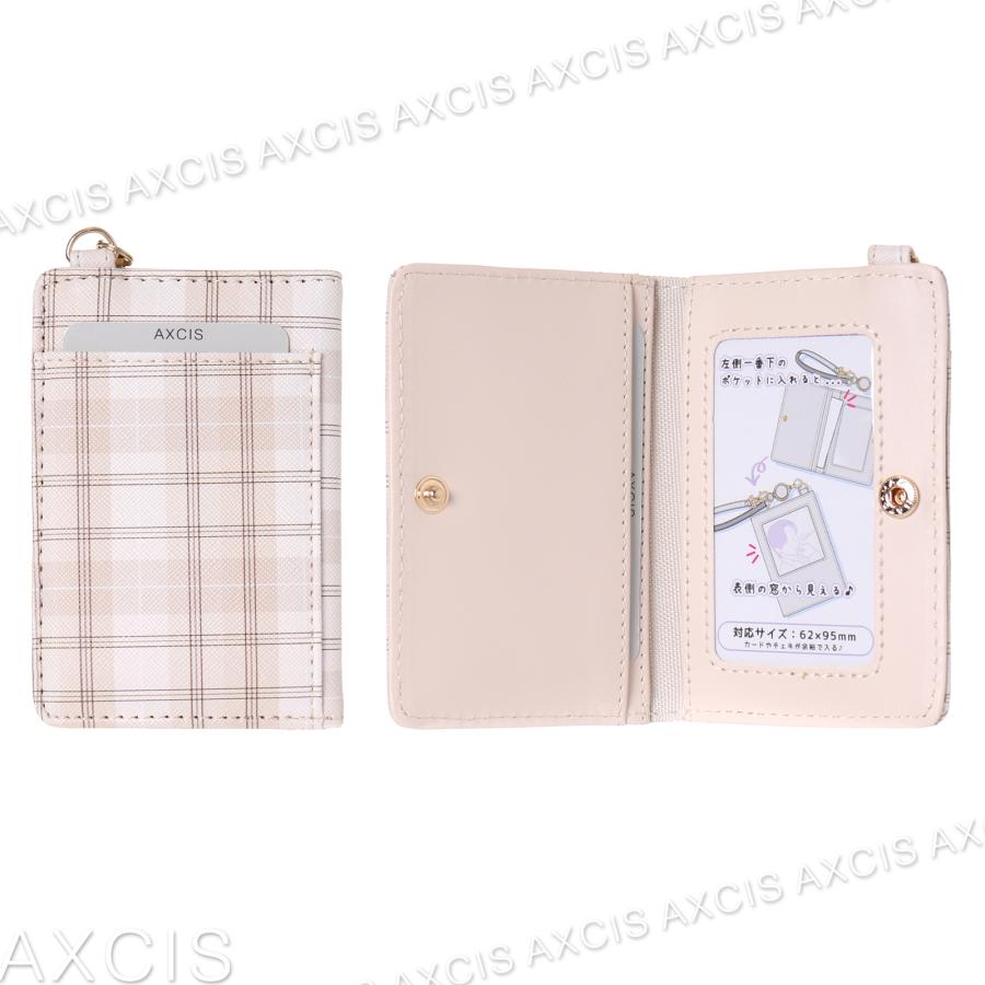 Osel合皮チェック二つ折りパスケース(デコフィルム付) : l23337 : AXCIS - 通販 - Yahoo!ショッピング