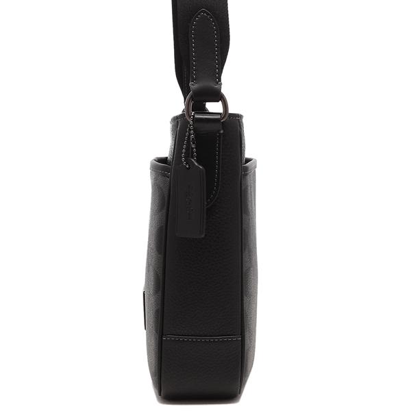 COACH コーチ アウトレット ショルダーバッグ シグネチャー ブラック グレー メンズ CH078 QBMI5 : AXES(アクセス ...