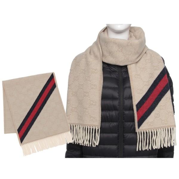 GUCCI グッチ マフラー GGロゴ ホワイト メンズ レディース ユニセックス 570603 3G200 9568 : AXES(アクセス)Yahoo!店 - 通販 - Yahoo!ショッピング