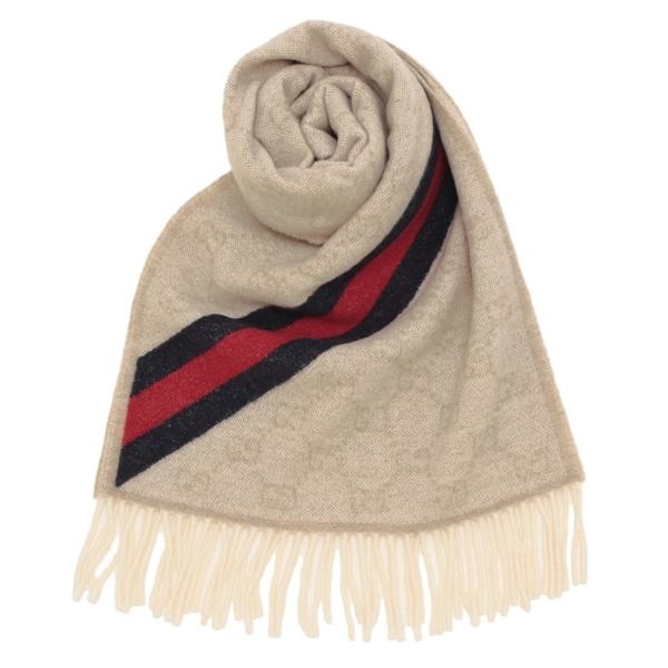 GUCCI グッチ マフラー GGロゴ ホワイト メンズ レディース ユニセックス 570603 3G200 9568 : AXES(アクセス)Yahoo!店 - 通販 - Yahoo!ショッピング