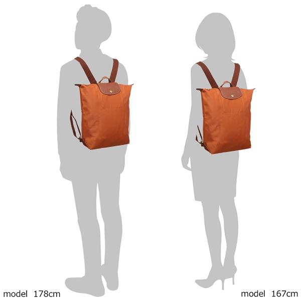 LONGCHAMP ロンシャン リュック バックパック プリアージュ オリジナル Mサイズ オレンジ ブラウン メンズ レディース 10284 089 P97 A4対応 : AXES(アクセス ...