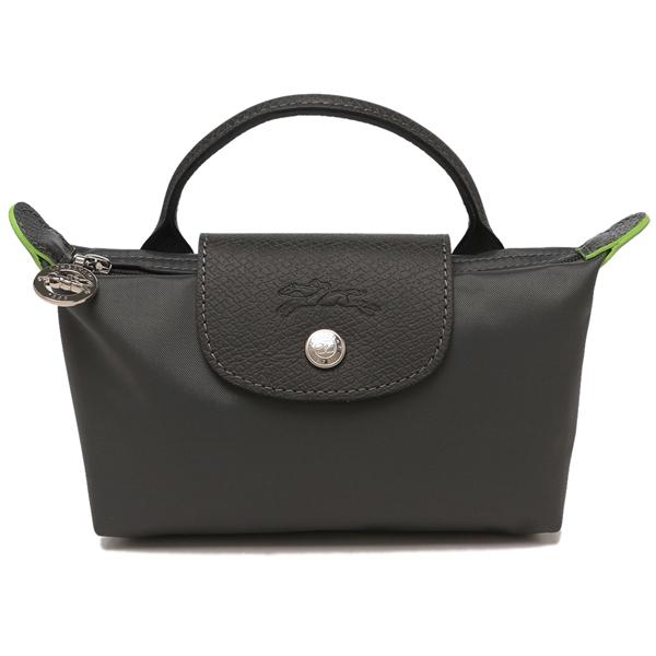 LONGCHAMP ロンシャン ポーチ プリアージュ グリーン グレー レディース 34175 919 P66 : AXES(アクセス)Yahoo!店 - 通販 - Yahoo!ショッピング