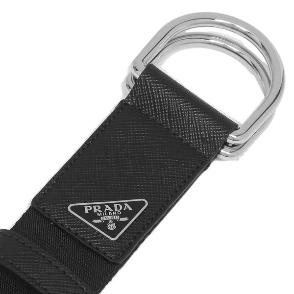 PRADA プラダ ベルト トライアングルロゴ ブラック メンズ PRADA プラダ ベルト トライアングルロゴ ブラック メンズ