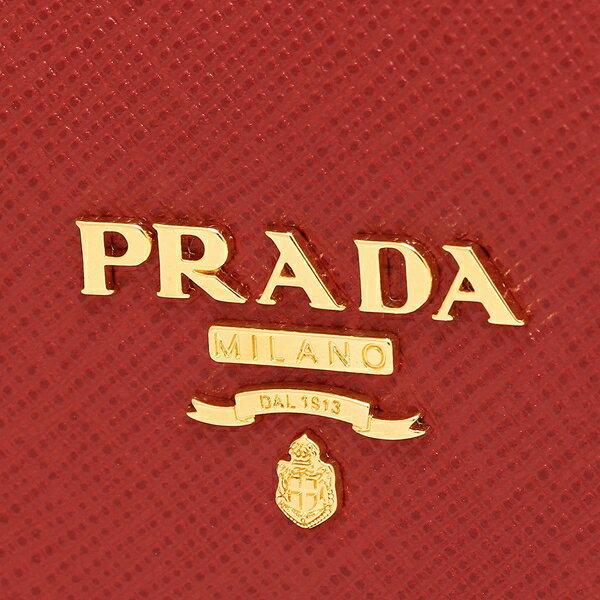 PRADA プラダ 二つ折り財布 サフィアーノ ミニ財布 レディース PRADA プラダ 二つ折り財布 サフィアーノ ミニ財布 レディース