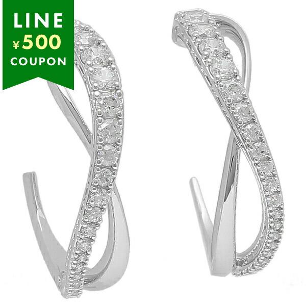 スワロフスキー ピアス アクセサリー レディース TWIST フープピアス SWAROVSKI 5563908 シルバー ホワイト : sw ...
