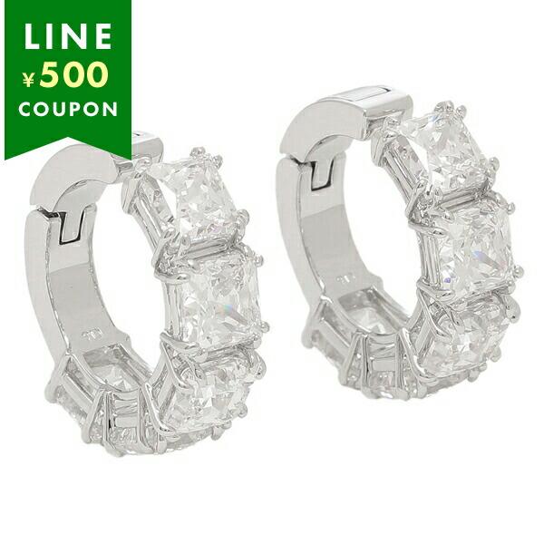 【P5％ 10/25 0時〜10/28 10時】スワロフスキー イヤリング マトリックス ホワイト シルバー レディース SWAROVSKI ...