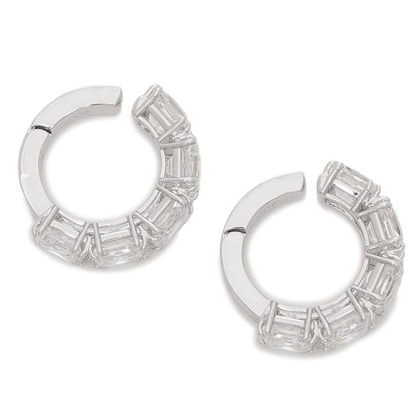 【P5％ 10/25 0時〜10/28 10時】スワロフスキー イヤリング マトリックス ホワイト シルバー レディース SWAROVSKI ...