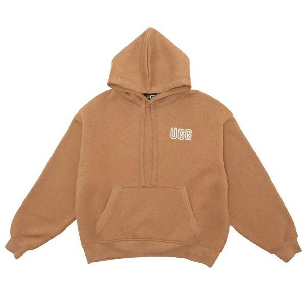 UGG（アグ） パーカー フーディー ロゴ フーディ ベージュ レディース
