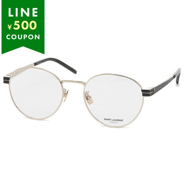 サンローランパリ 眼鏡フレーム アイウェア メンズ レディース 52サイズ ゴールド ブラック SAINT LAURENT PARIS SL ...