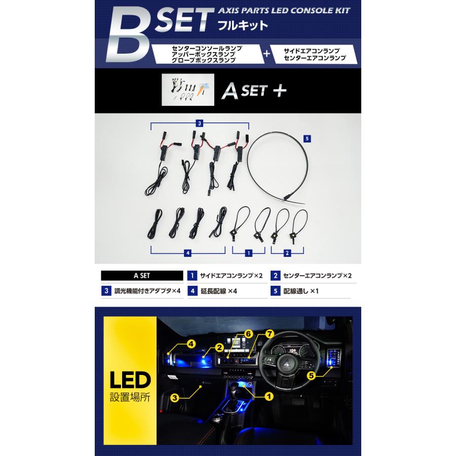 三菱 トライトン(LC2T（年式：R6.2〜）)LEDダッシュボード&コンソールランプキット 調光機能付き 4色選択可(SM)※メール便発送 時間指定不可 : AXIS-PARTS ヤフー店 ...