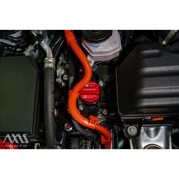 ホンダ オデッセイハイブリッド(型式:RC5（年式：R5.12〜）)アルミ製エンジンオイルタンクキャップカバー 赤/青の2色から選択可能 (SC) : horc5-al-hc-cap-04 ...