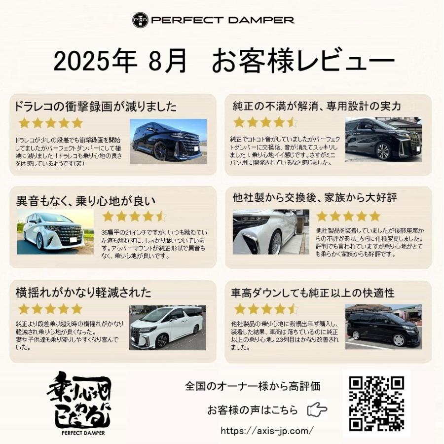 AXIS STYLING 新型 アルファード&ヴェルファイア PHEV専用 40系 車高調 パーフェクトダンパー7G 乗り心地改善 No.1 減衰力調整 アクシススタイリング : パーフェクト ...