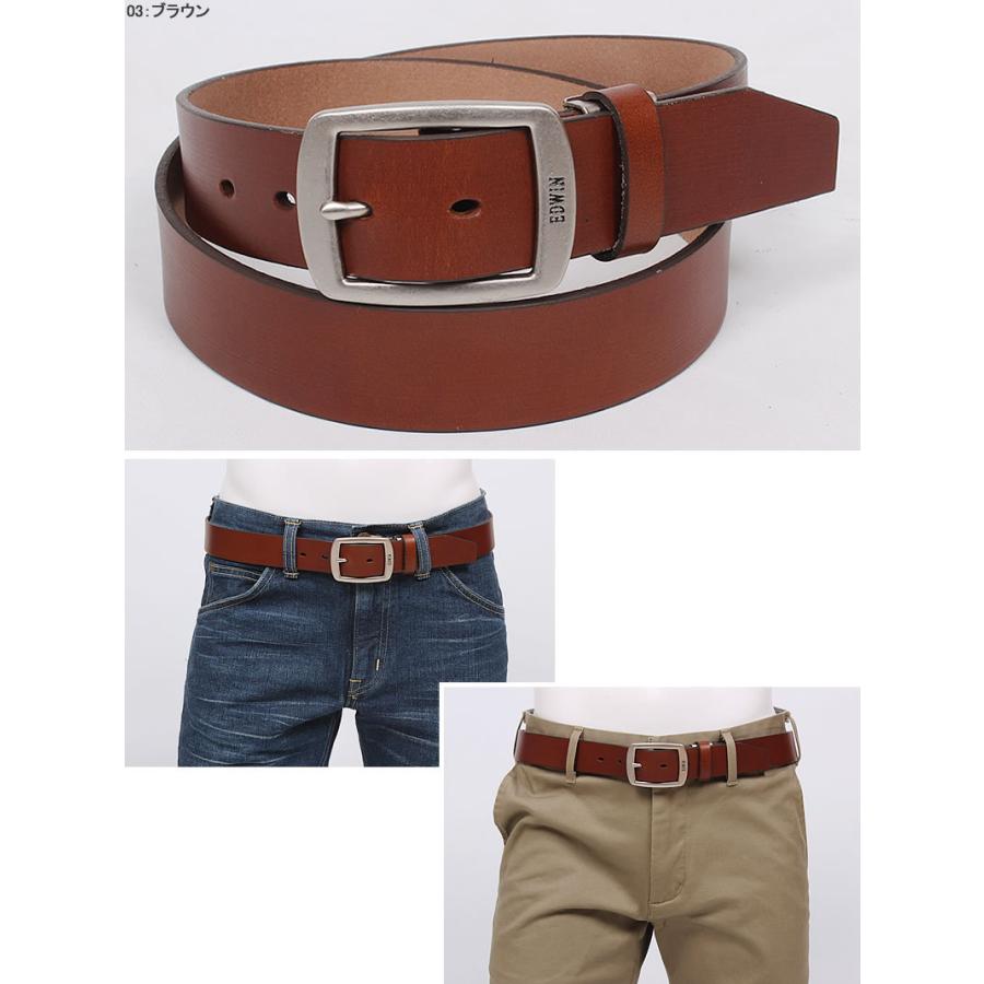 EDWIN エドウイン Garrison Leather Belt(ギャリソンベルト) エドウィン 牛革 0111127 : AXS ...