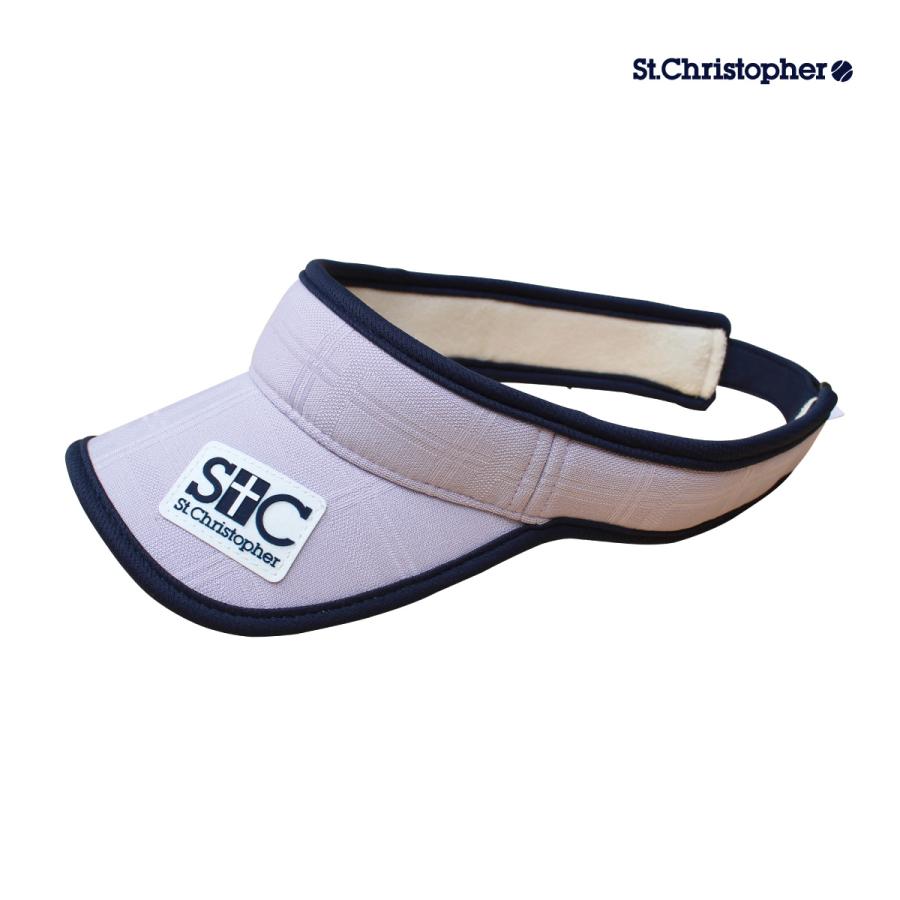St.Christopher St.Christopher レディース ジャガードチェックサンバイザー STC-BEA4830 2025SS グレイッシュモーブ(GM) WOMEN ...