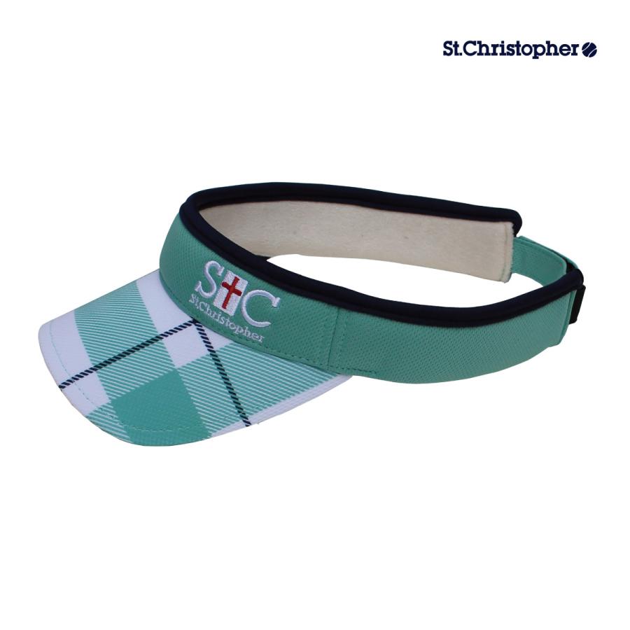 St.Christopher St.Christopher レディース ブロックチェックサンバイザー STC-BEA4810 2025SS アクアグリーン(AG) WOMEN : アクトス ...