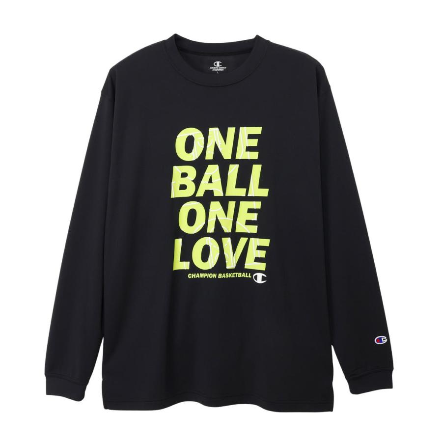 Champion LONG SLEEVE ブラック S C3-CB427 090 チャンピオン BASKETBALL ウェア（メンズ・ユニ ...