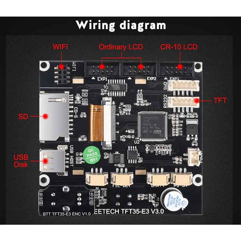 BIQU BIGTREETECH BTT TFT35-E3 V3.0 ディスプレイ タッチ スクリーンモジュール 【正規販売代理店 ...
