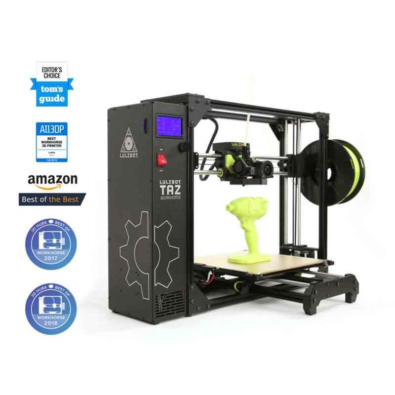 LulzBot/ラルズボット TAZ-Workhorse 3Dプリンター業務用品質・280x280x285mm印刷サイズ・最大ホットエンド温度 ...