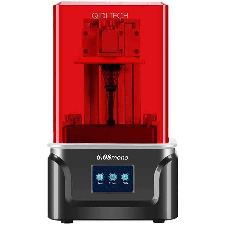 QIDI TECH Shadow 6.08 mono 光造形式 LCD 3Dプリンター、6.08モノLCD130x80x150mm/デュアルZ ...