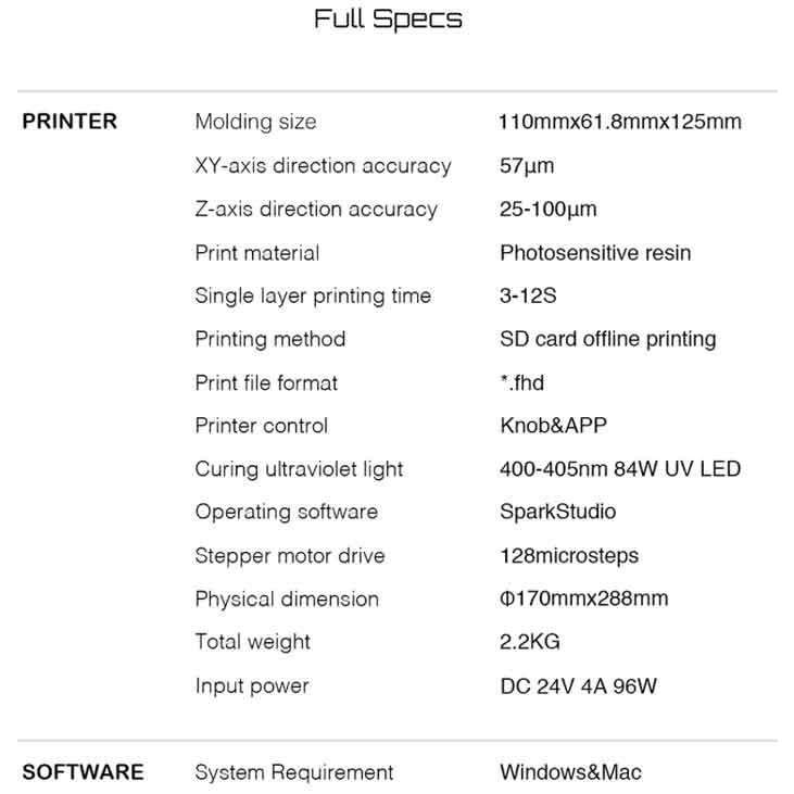 SparkMaker-FHD LCD光造形式 3Dプリンター【正規販売代理店】 : AYARDYahoo!店 - 通販 - Yahoo!ショッピング