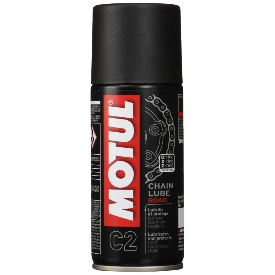 モチュール(Motul) C2 Chain Lube Road 150ml オンロードバイク用強力粘着・スプレータイプの粘着性チェーンオイル ...