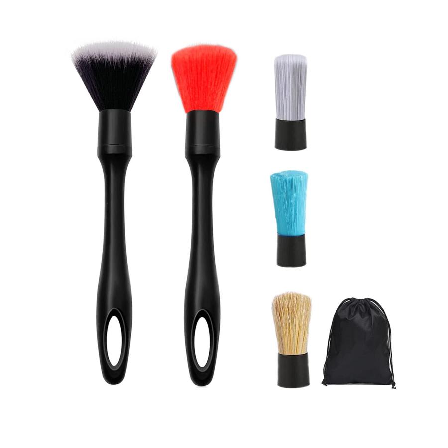 Temiry 洗車筆 洗車ブラシ 車内清掃 豚毛ブラシ 洗車 ディテールブラシ ホイールブラシ 筆 5点セット（替えブラシ : 遠藤商事 - 通販 - Yahoo!ショッピング