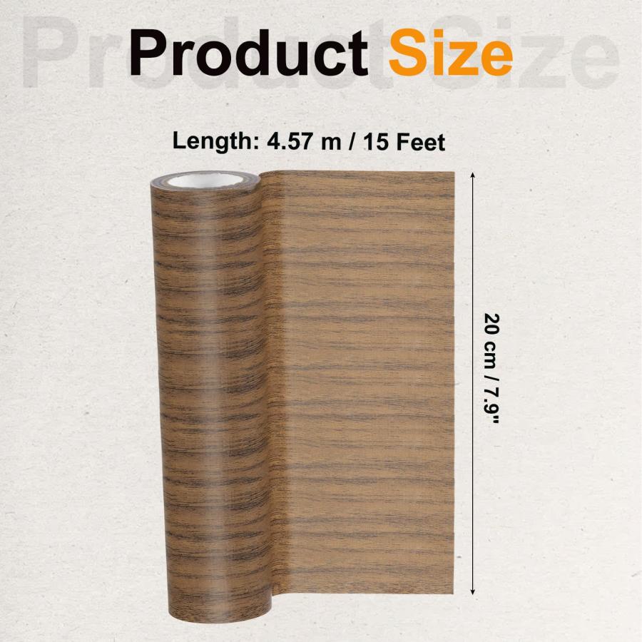 PATIKIL マスキングテープ 木目 20cm x 4.57m 木口貼り 自己粘着性 家具 床 ドア テーブル 椅子 補修用 ダーク茶色オ : 遠藤商事 - 通販 - Yahoo!ショッピング