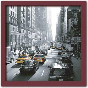 アートフレーム Dominique OBADIA ドミニク オダディア Sunset on Broadway New York(サンセット ...