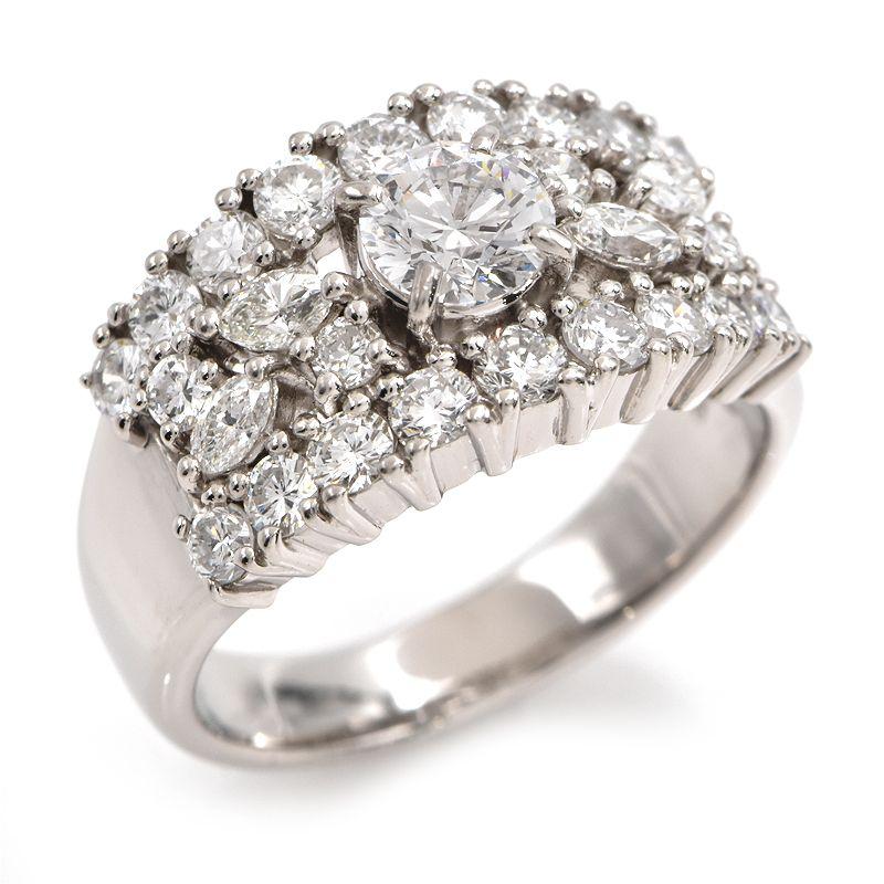 TASAKI タサキ 0.53ctダイヤモンドリング 13.5号 Pt900 新品仕上済 合計1.41ctダイヤ マーキスカット プラチナ 中古 送料無料 : 麻布十番Blanc - 通販 ...